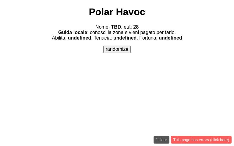 Polar Havoc ― Perchance Generator
