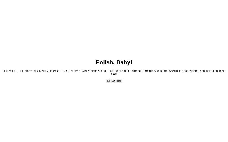 Polish, Baby! ― Perchance Generator