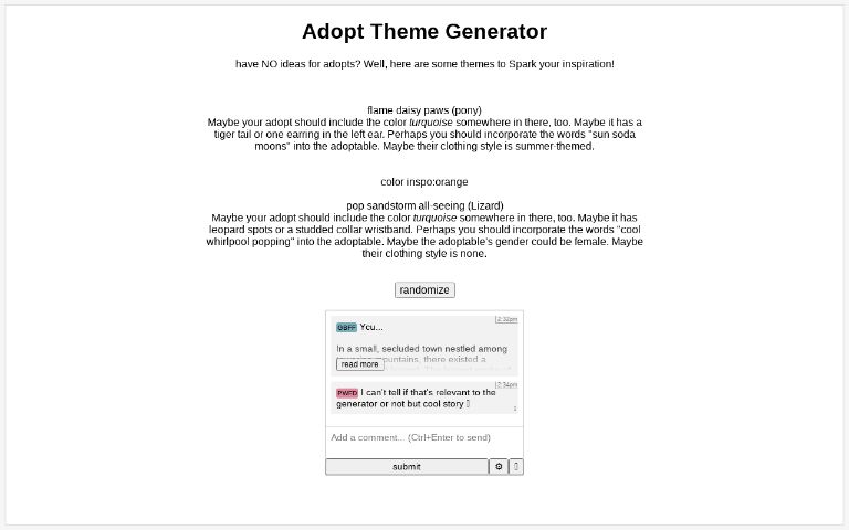 Adopt Theme Generator