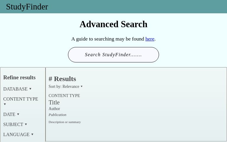 Advanced Search ― Perchance Generator