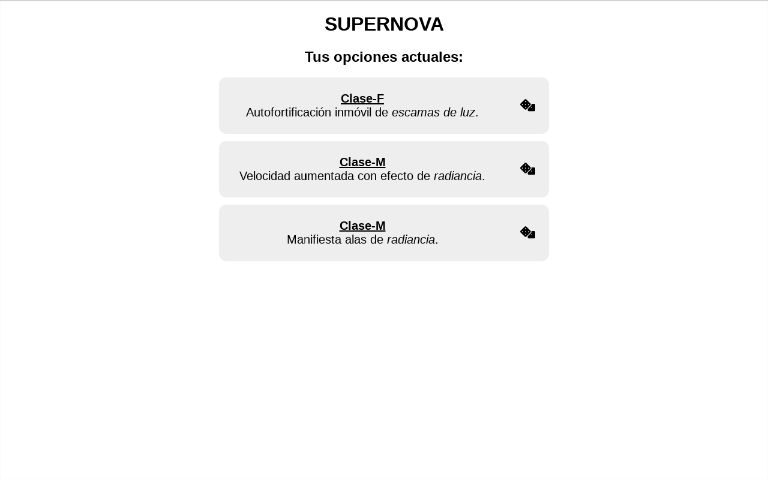 SUPERNOVA ― Perchance Generator