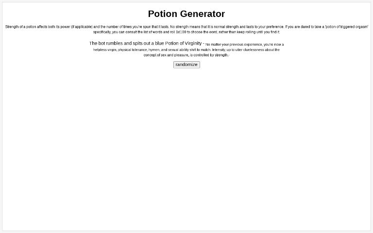 Potion Generator