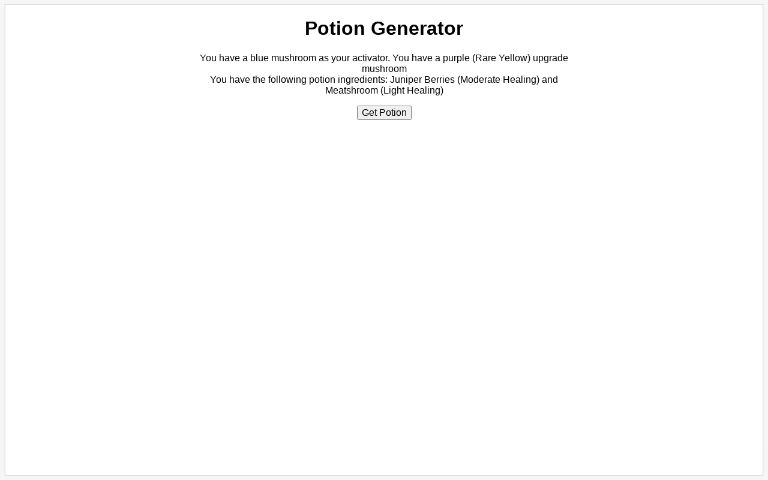 Potion Generator