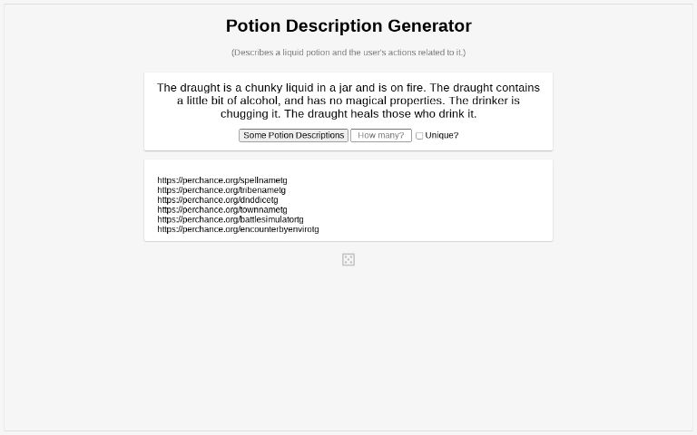 Potion Description Generator