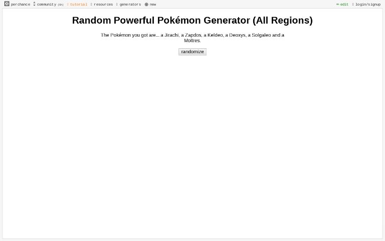 Random Powerful Pokémon Generator (All Regions)
