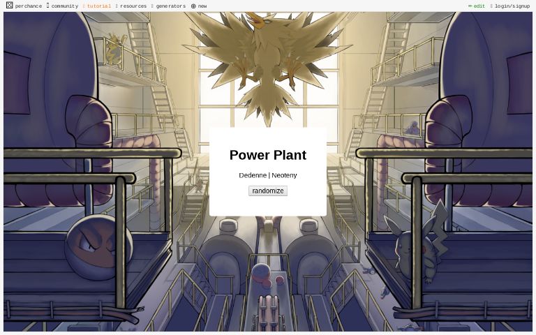Power Plant ― Perchance Generator