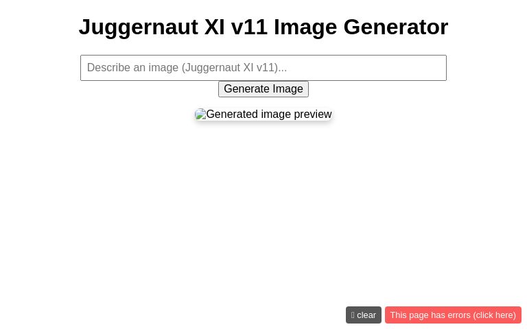 Juggernaut XI v11 Image Generator