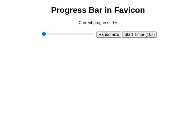 Progress Bar in Favicon ― Perchance Generator