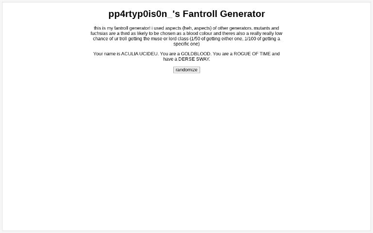 pp4rtyp0is0n_'s Fantroll Generator