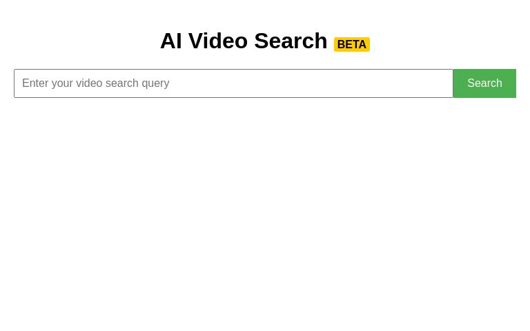 AI Video Search BETA ― Perchance Generator