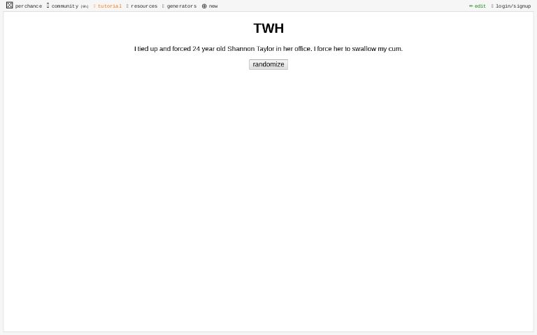 TWH ― Perchance Generator