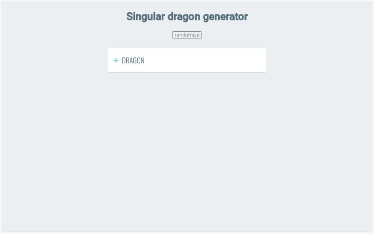 Singular dragon generator
