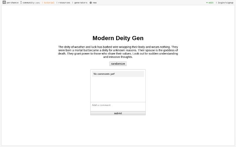 Modern Deity Gen