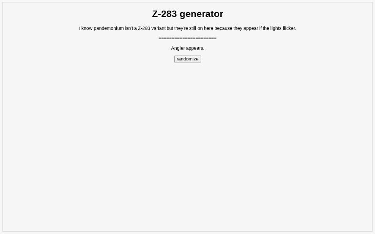 Z-283 generator
