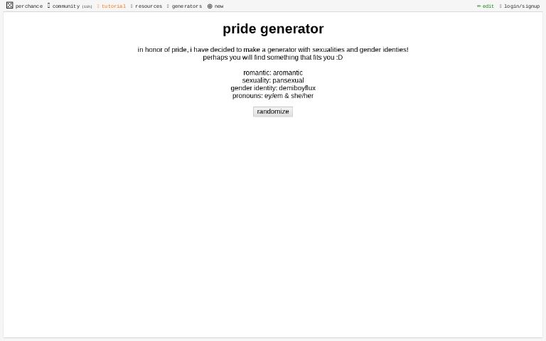 pride generator