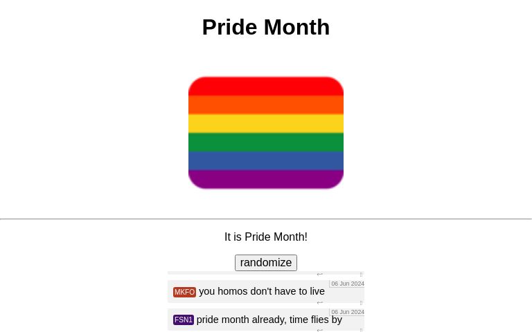 Pride Month ― Perchance Generator