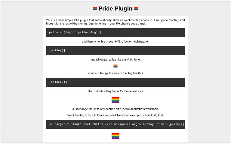 Pride Plugin
