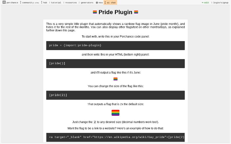 Pride Plugin