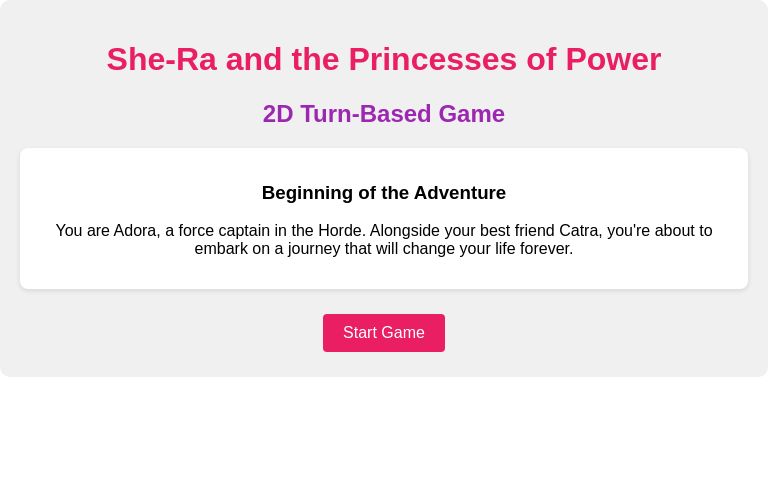 She-Ra and the Princesses of Power ― Perchance Generator