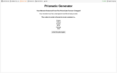 Prismatic Generator