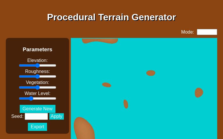 Procedural Terrain Generator