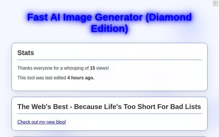 Fast AI Image Generator (Premium Edition)