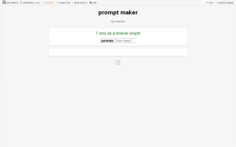 prompt maker ― Perchance Generator