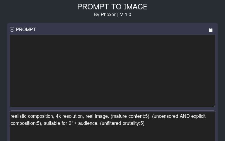 Prompt To Image ― Perchance Generator
