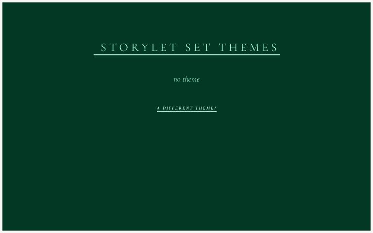 Storylet Set Themes ― Perchance Generator