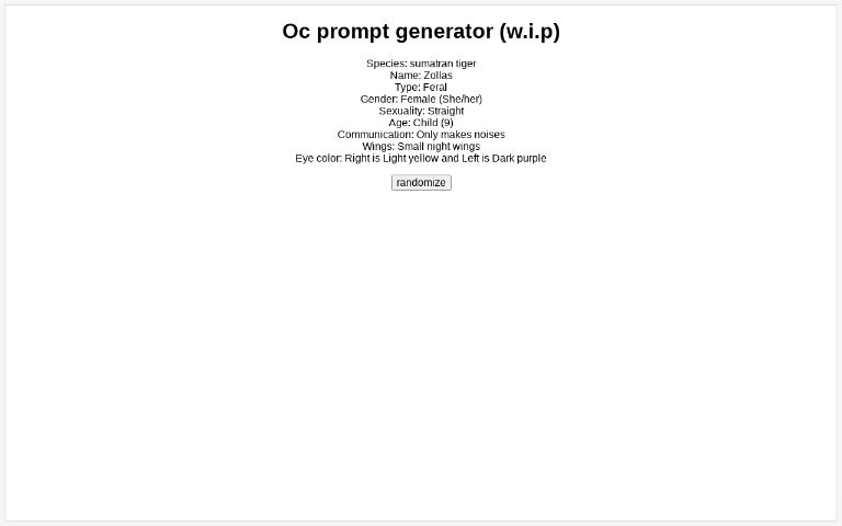 Oc prompt generator (w.i.p)