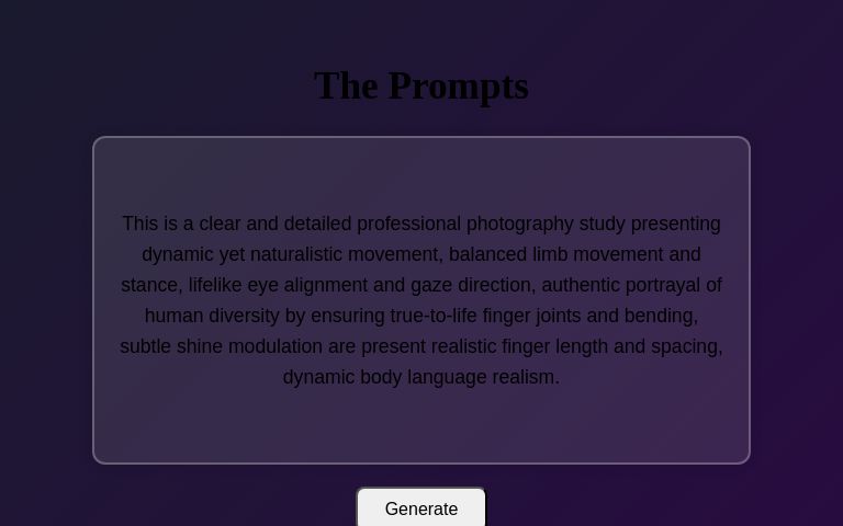 The Prompts ― Perchance Generator
