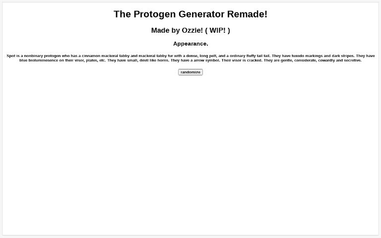 The Protogen Generator Remade!