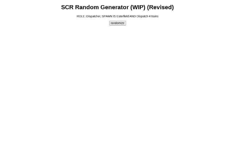 SCR Random Generator (WIP) (Revised)