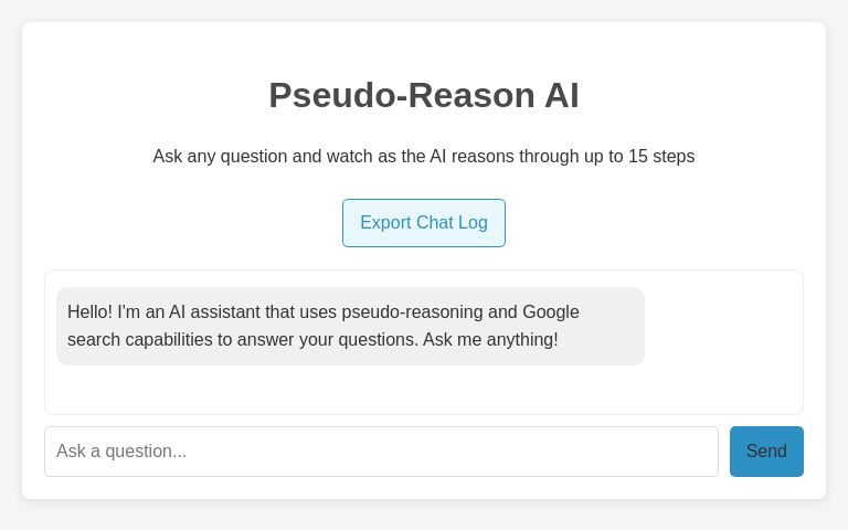 Pseudo-Reason AI ― Perchance Generator