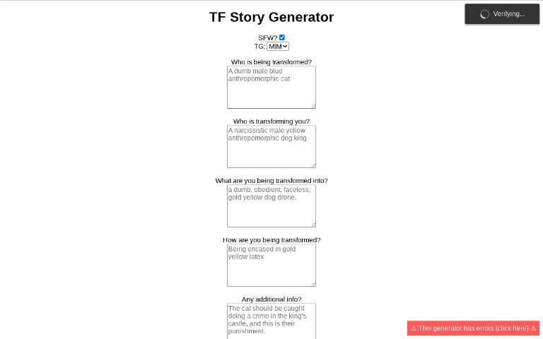 TF Story Generator
