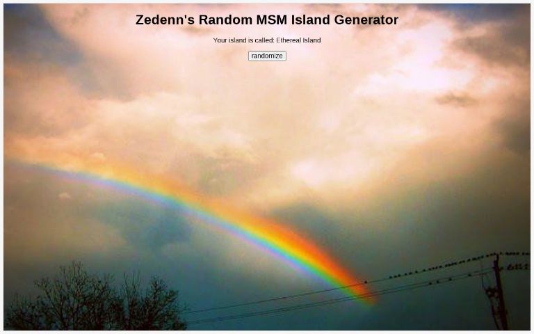 Zedenn's Random MSM Island Generator