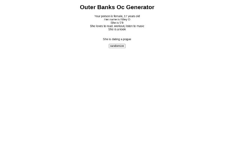 Outer Banks Oc Generator