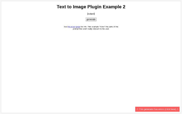 Text to Image Plugin Example 2