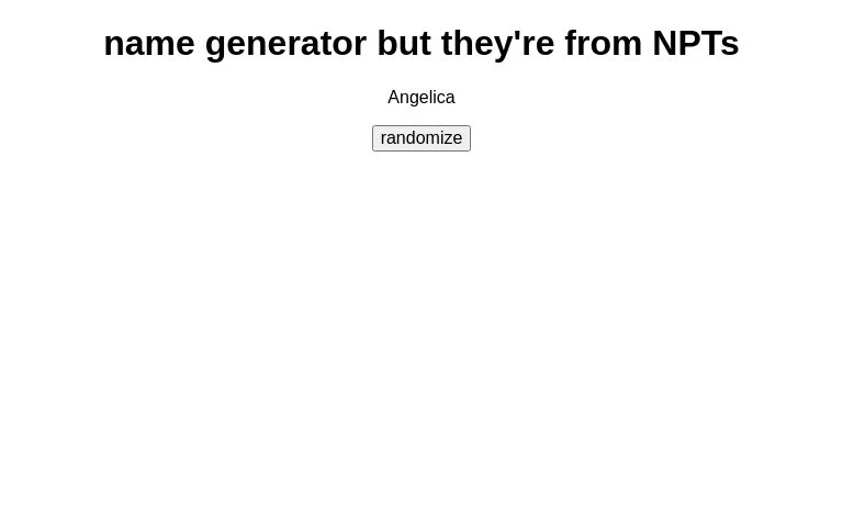 name generator but it's just names i find cool