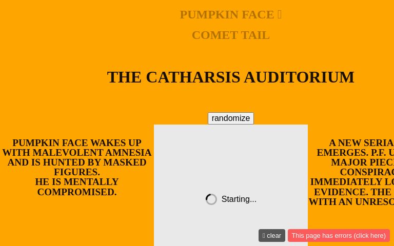 PUMPKIN FACE 🎃 ― Perchance Generator