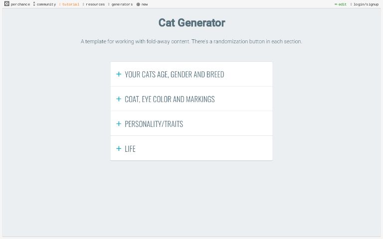 Cat Generator