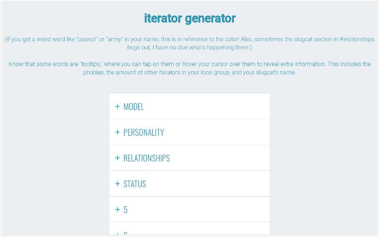 iterator generator