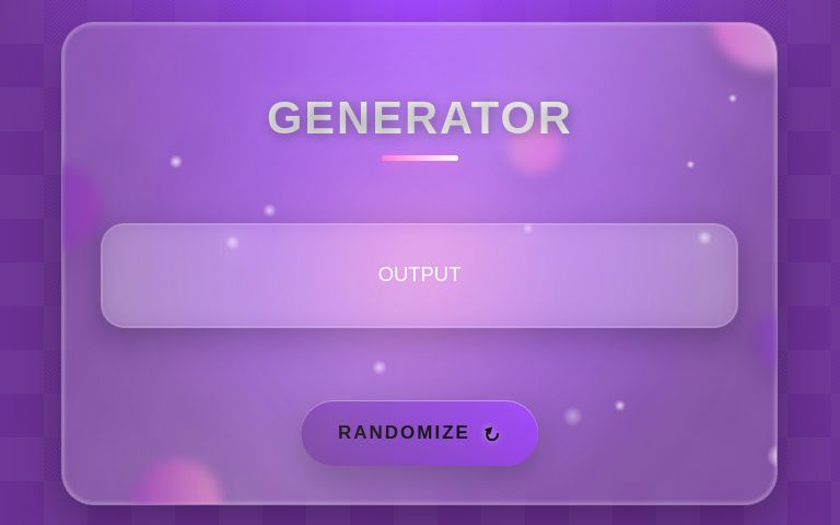 GENERATOR