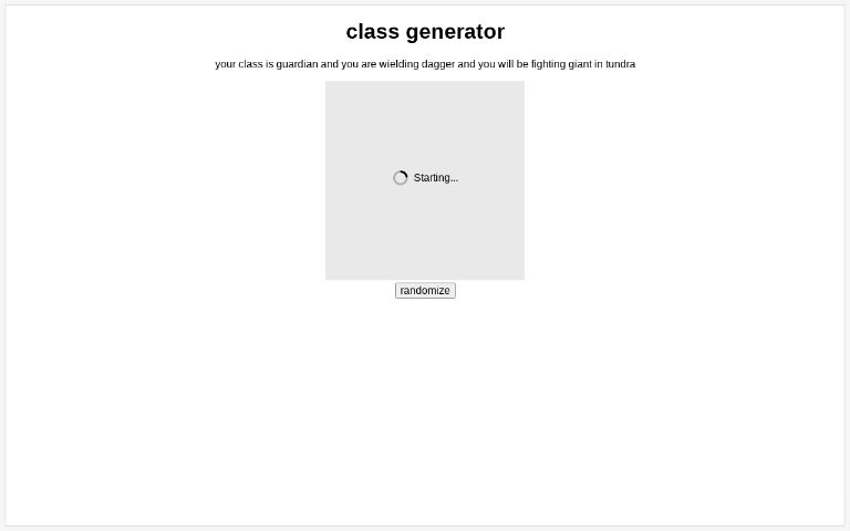 class generator