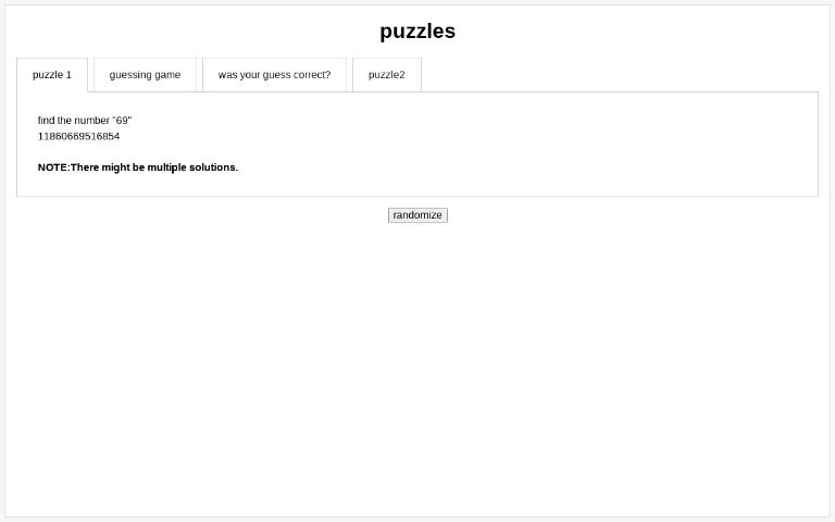 puzzles ― Perchance Generator