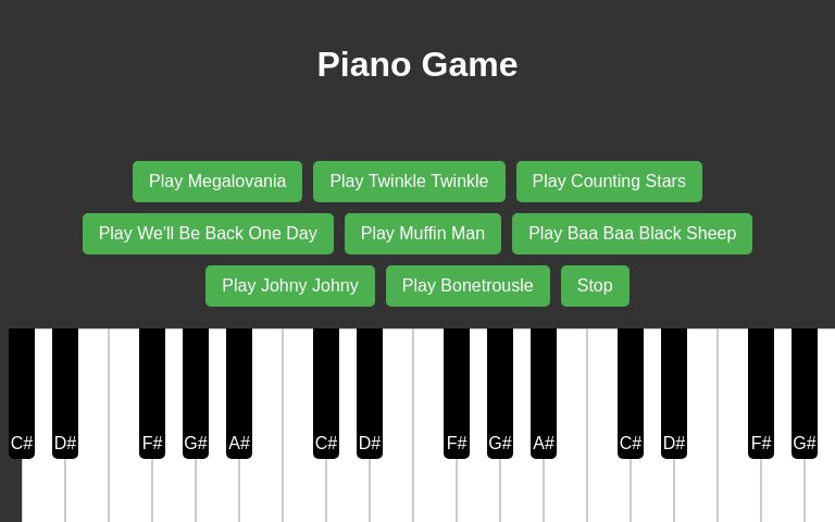 Piano Game ― Perchance Generator