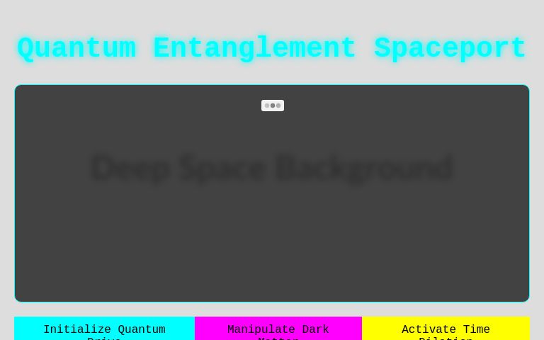Quantum Entanglement Spaceport ― Perchance Generator