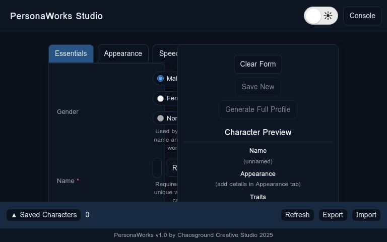 Pw Studio ― Perchance Generator