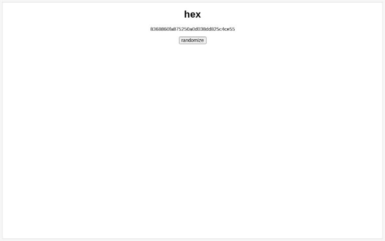 hex ― Perchance Generator