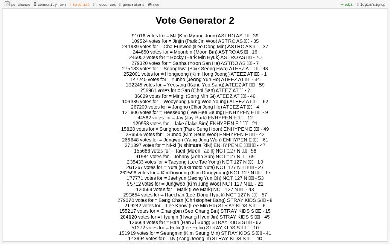 Vote Generator 2